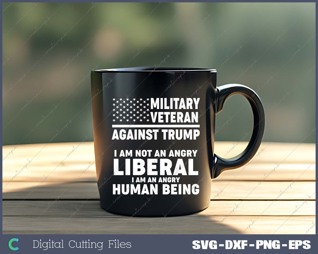 Military Veterans Against Trump 2025 Liberal USA SVG PNG Files – creativepik