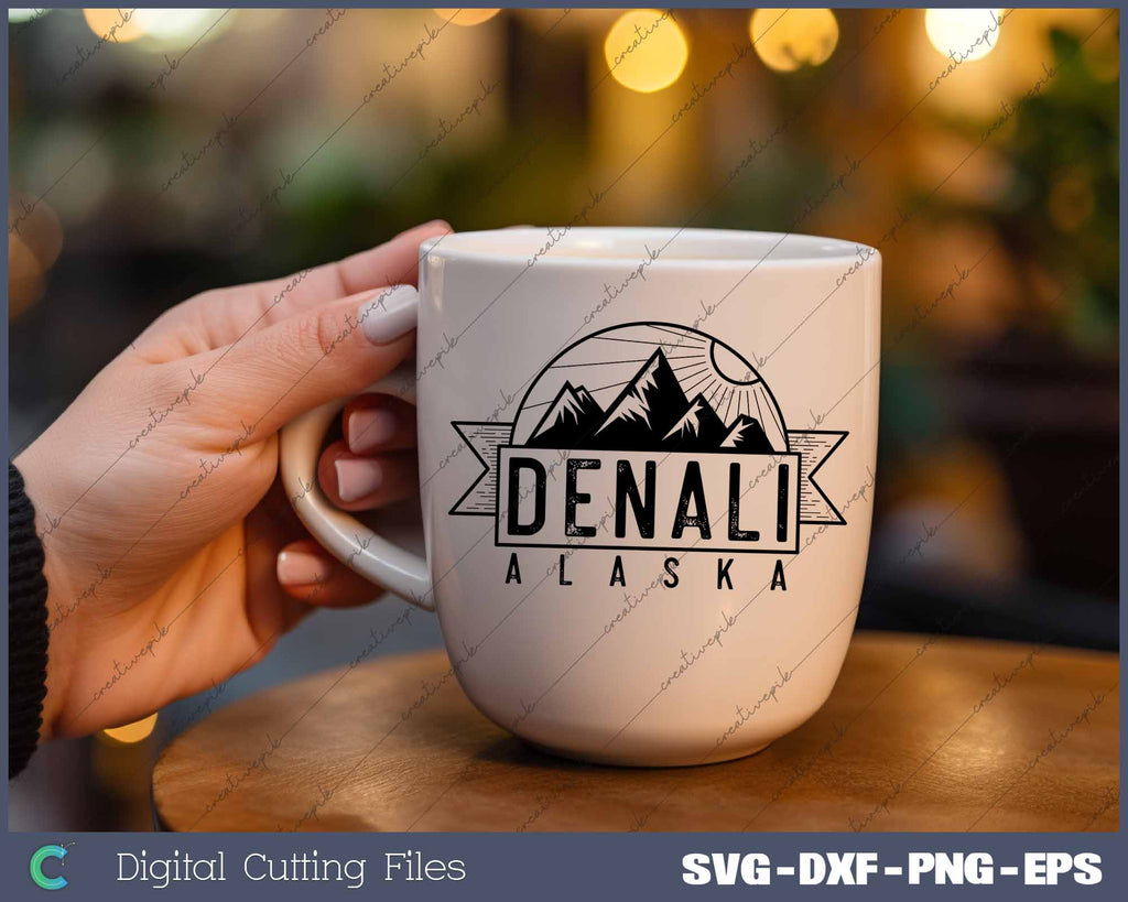 Mount Denali Alaska Souvenir Mt Denali SVG PNG Files – creativepik