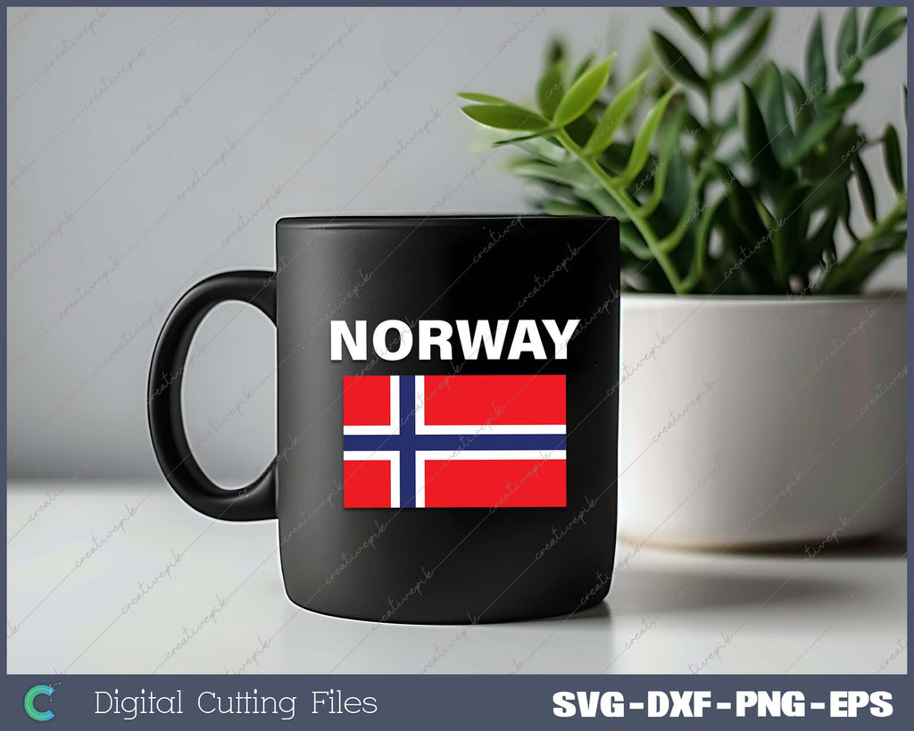 Norway Norwegian Flag Heritage SVG PNG Cutting Printable Files ...