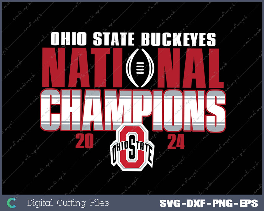 Ohio State Buckeyes National Champs 2025 CFP Winners SVG PNG Files ...