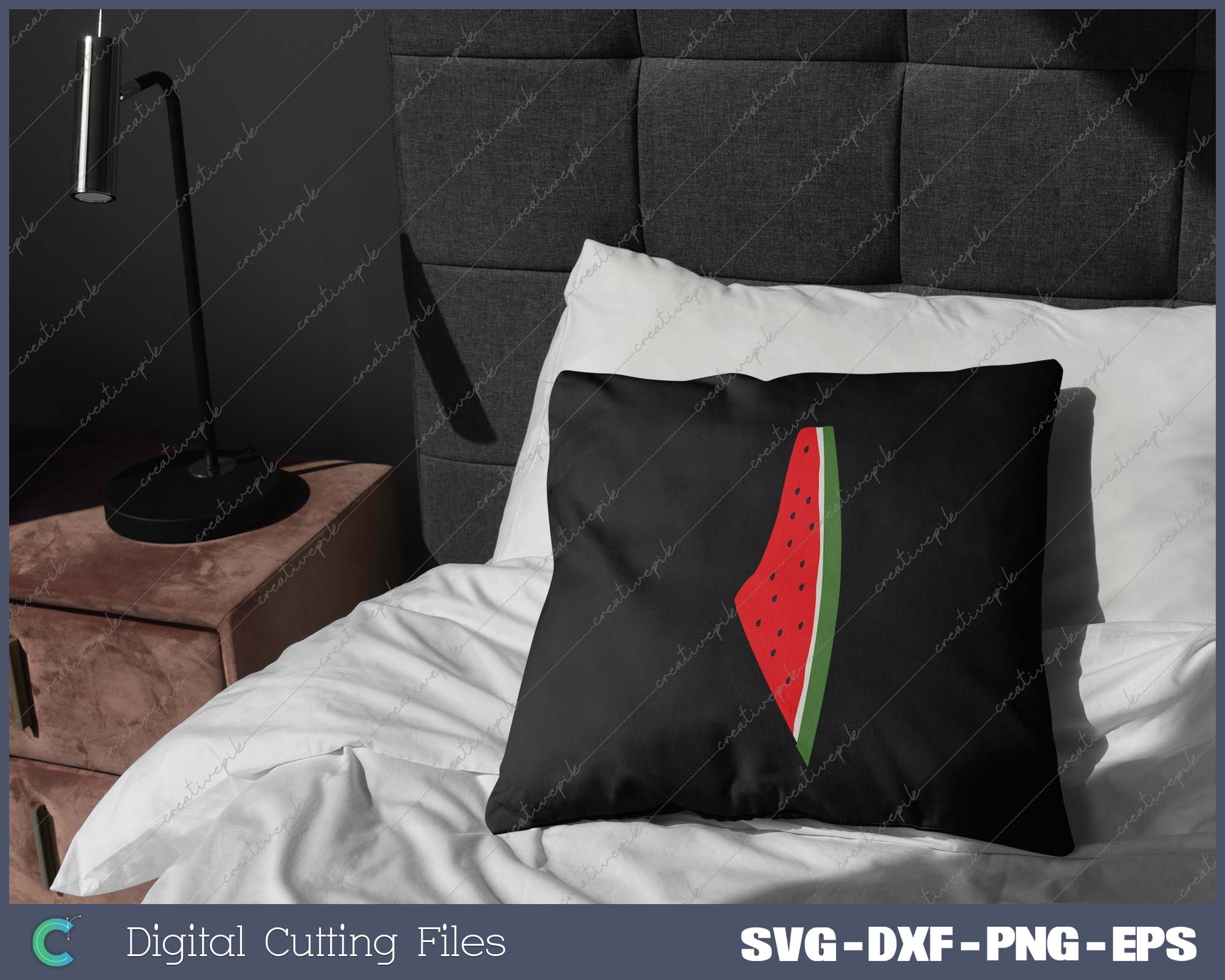 Palestine Watermelon Map SVG PNG Cutting Printable Files – creativepik