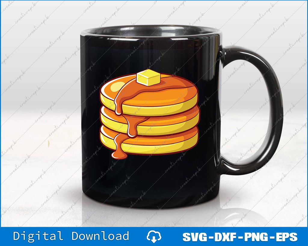Pancakes and Syrup Pancake SVG PNG Cutting Printable File – creativepik