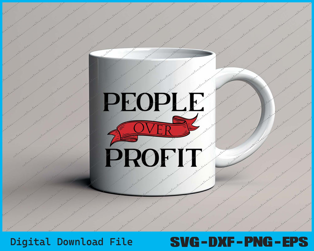 People Over Profit Anti Work Slogan Quit Working SVG PNG Poster Files ...