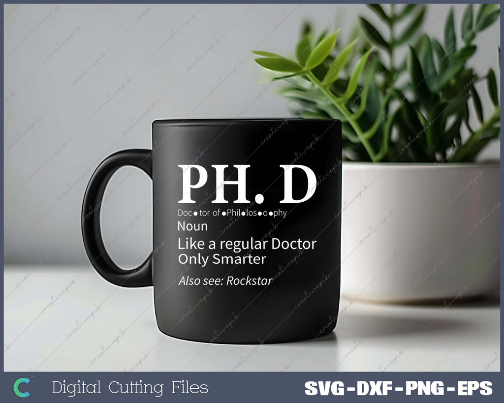 Phd Candidate Graduation Definition Doctorate Graduate SVG PNG Cutting ...