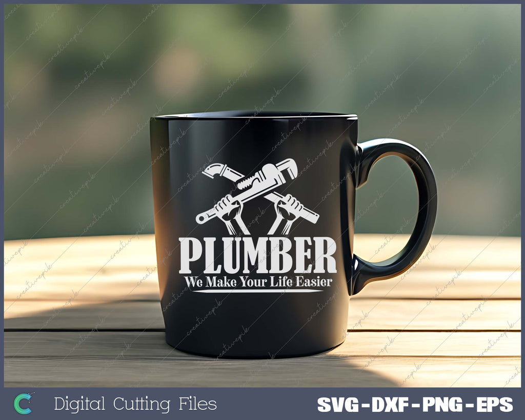 Plumber tool gift Pipefitter Pipe Wrench plumbing SVG PNG Files ...