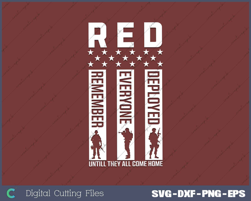 RED Friday Remember Everyone Deployed SVG PNG Cutting Files – creativepik