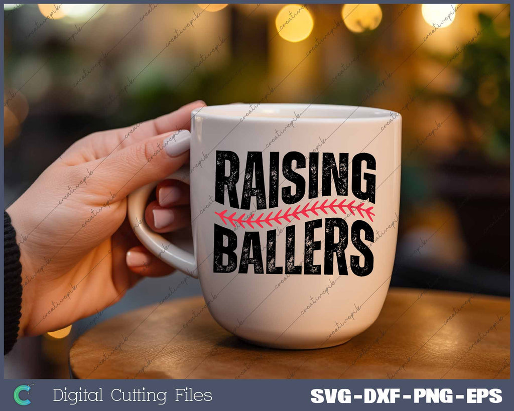 With Our, Raising Ballers SVG PNG Cutting Printable Files – creativepik