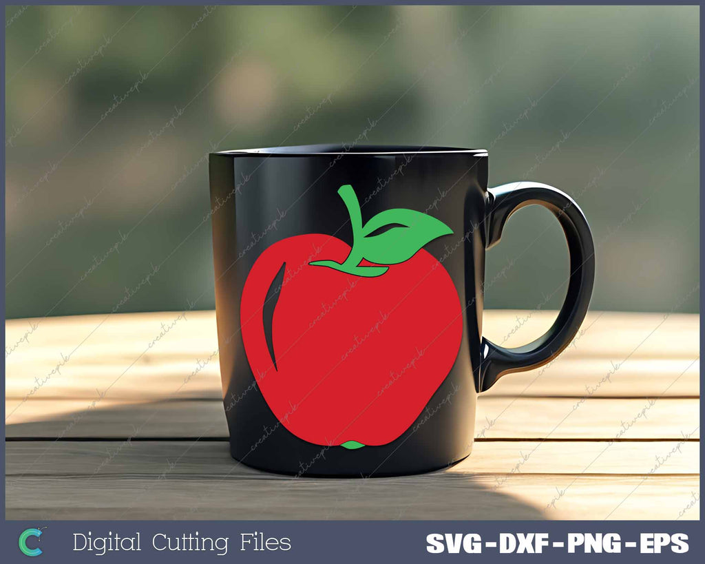 Red Apple Fruit SVG PNG Cutting Printable Files – creativepik