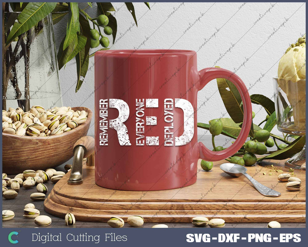 Red Friday Military Remember Everyone Deployed SVG PNG Files – creativepik