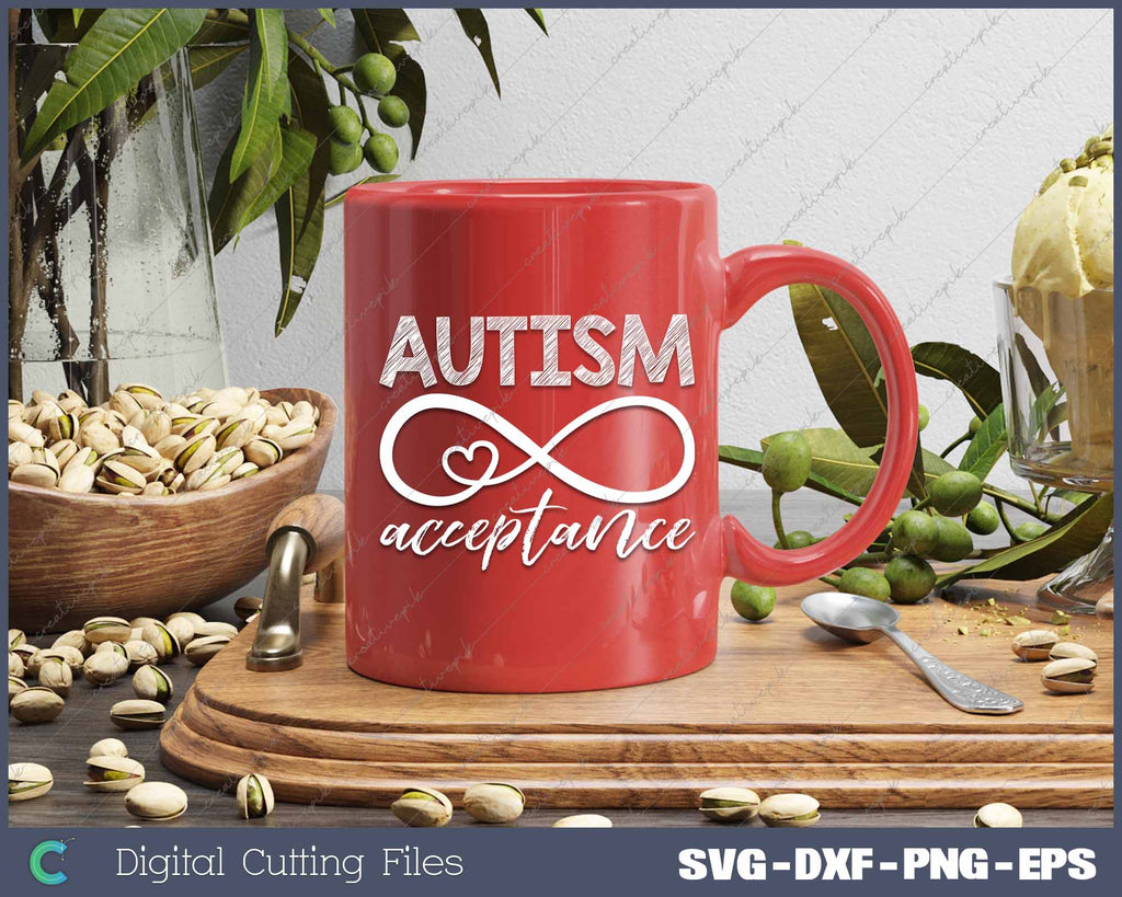 Red Instead Autism Acceptance SVG PNG Cutting Printable Files – creativepik