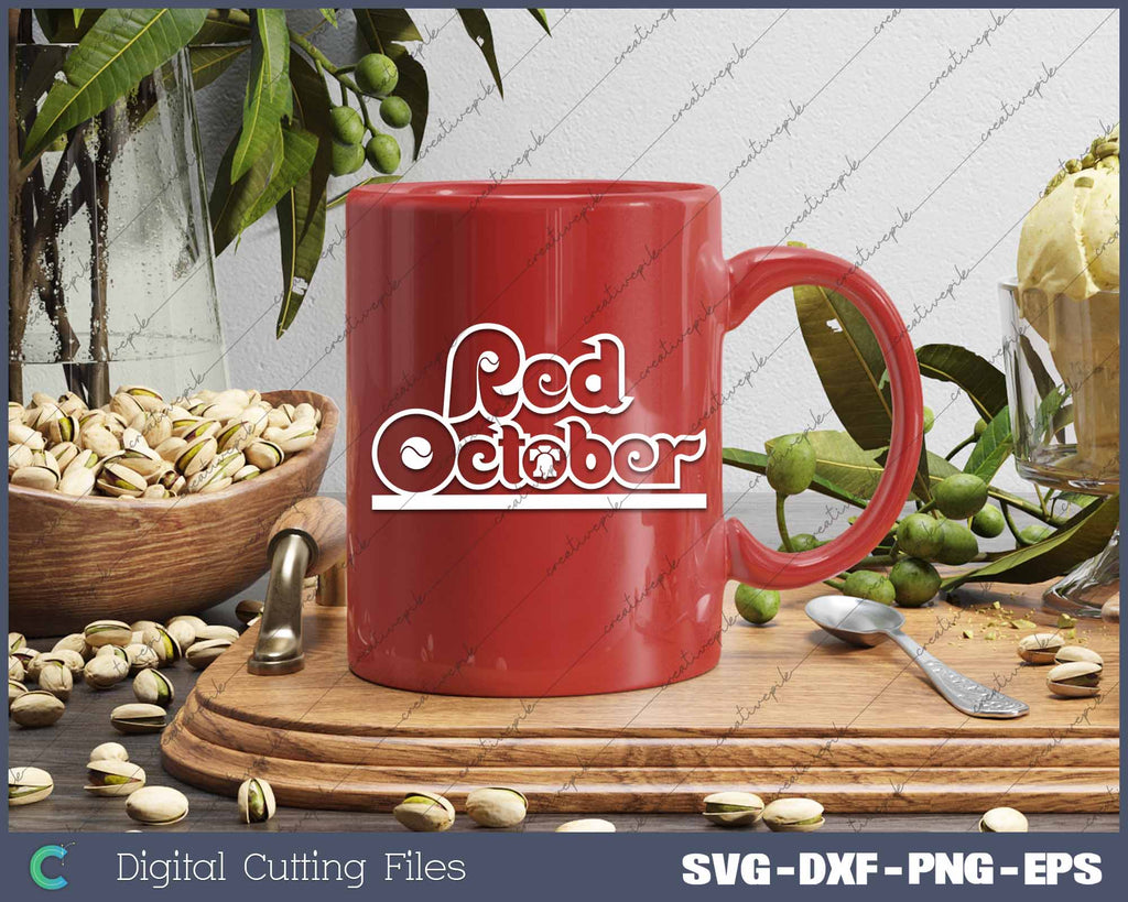 Red October Philly Throwback Philadelphia Baseball SVG PNG Files ...