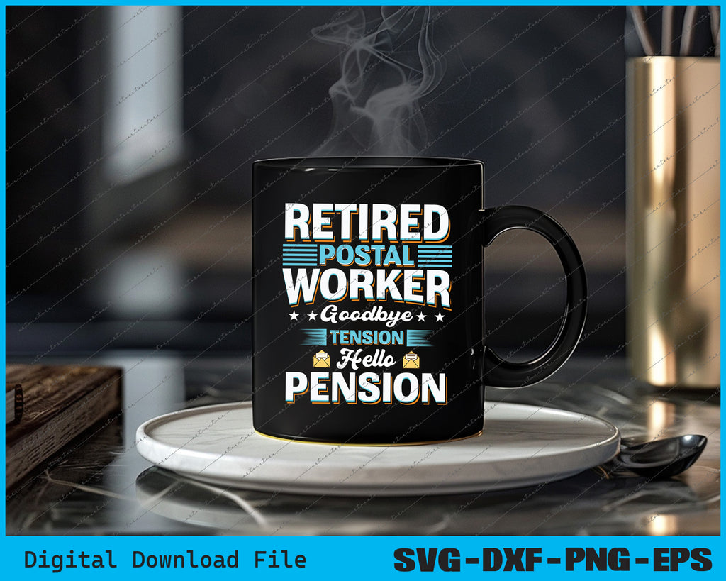 Retired Postal Worker For Departure Mailman Retirement SVG PNG Files ...