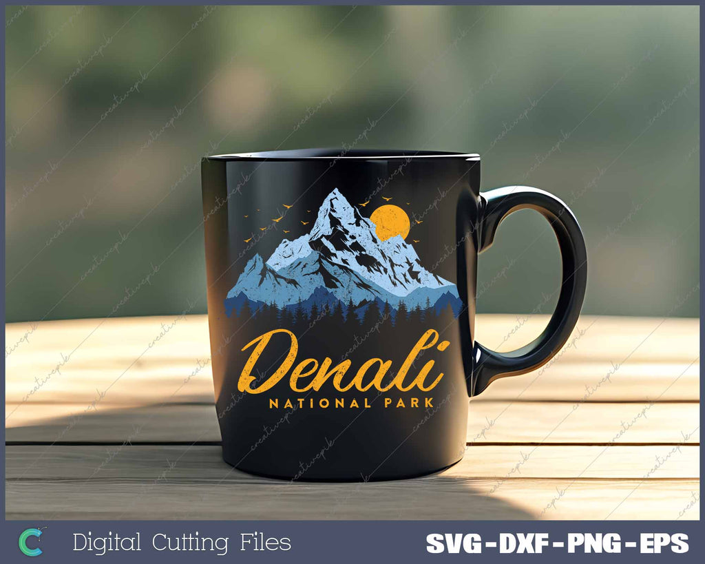 Retro Denali National Park US Vintage Denali SVG PNG Files – creativepik