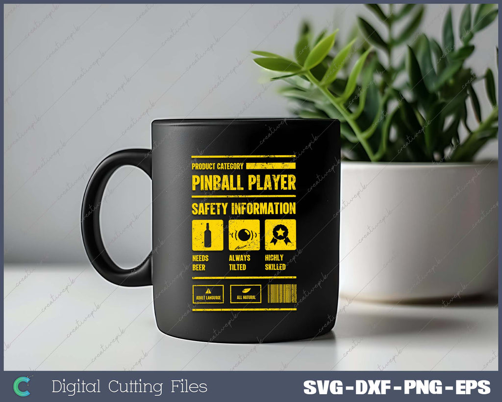 Safety Funny Pinball Machine Collecting SVG PNG Cutting Files – creativepik