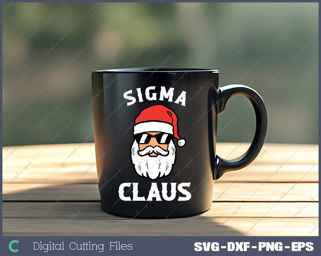 Sigma Claus Santa Funny Christmas Rizz SVG PNG Cutting Files – creativepik