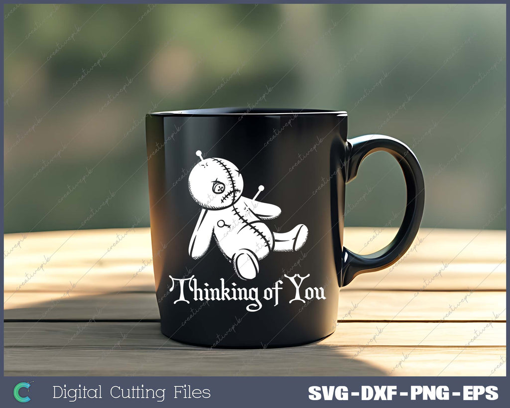 Thinking of You Funny Voodoo Doll Valentine's Day Joke SVG PNG Files ...