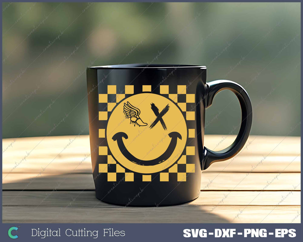 Track Drip Smiley Face SVG PNG Cutting Printable Files – creativepik
