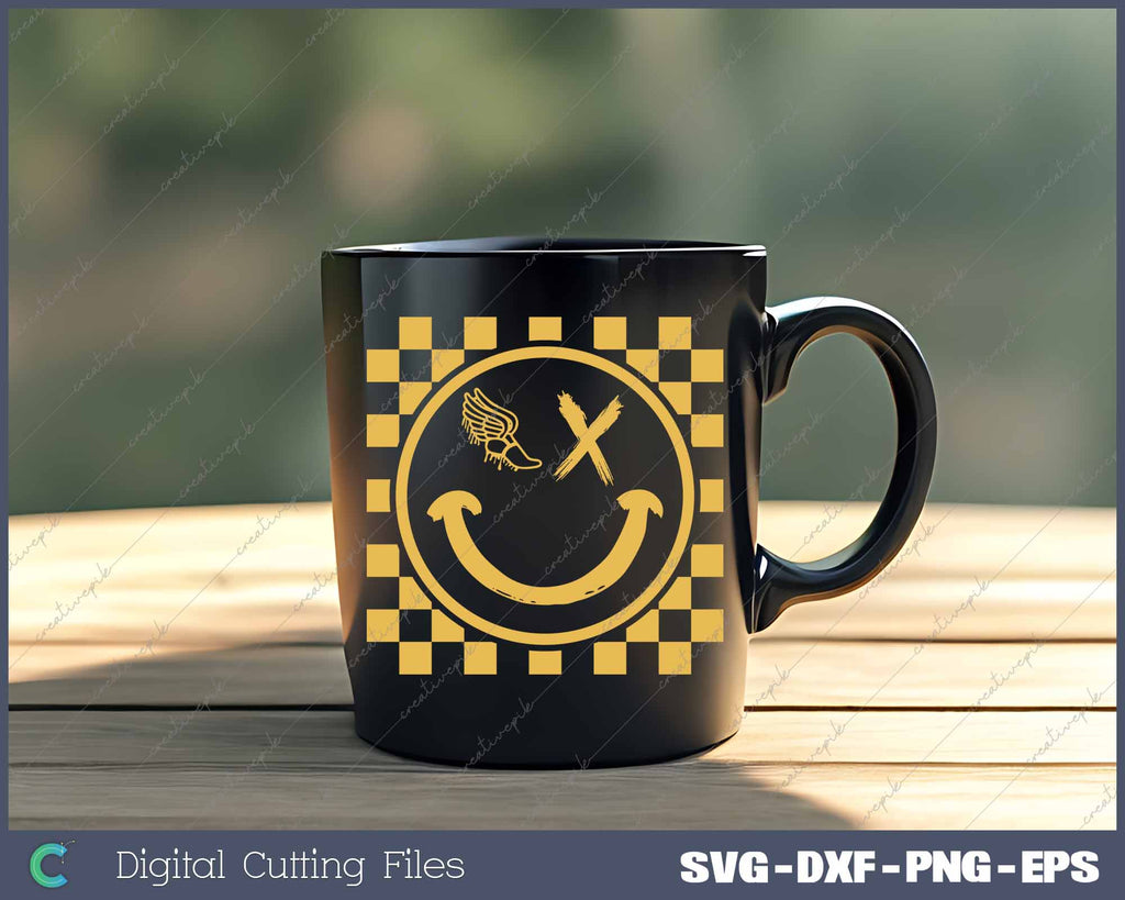 Track Drip Smiling Face SVG PNG Cutting Printable Files – creativepik