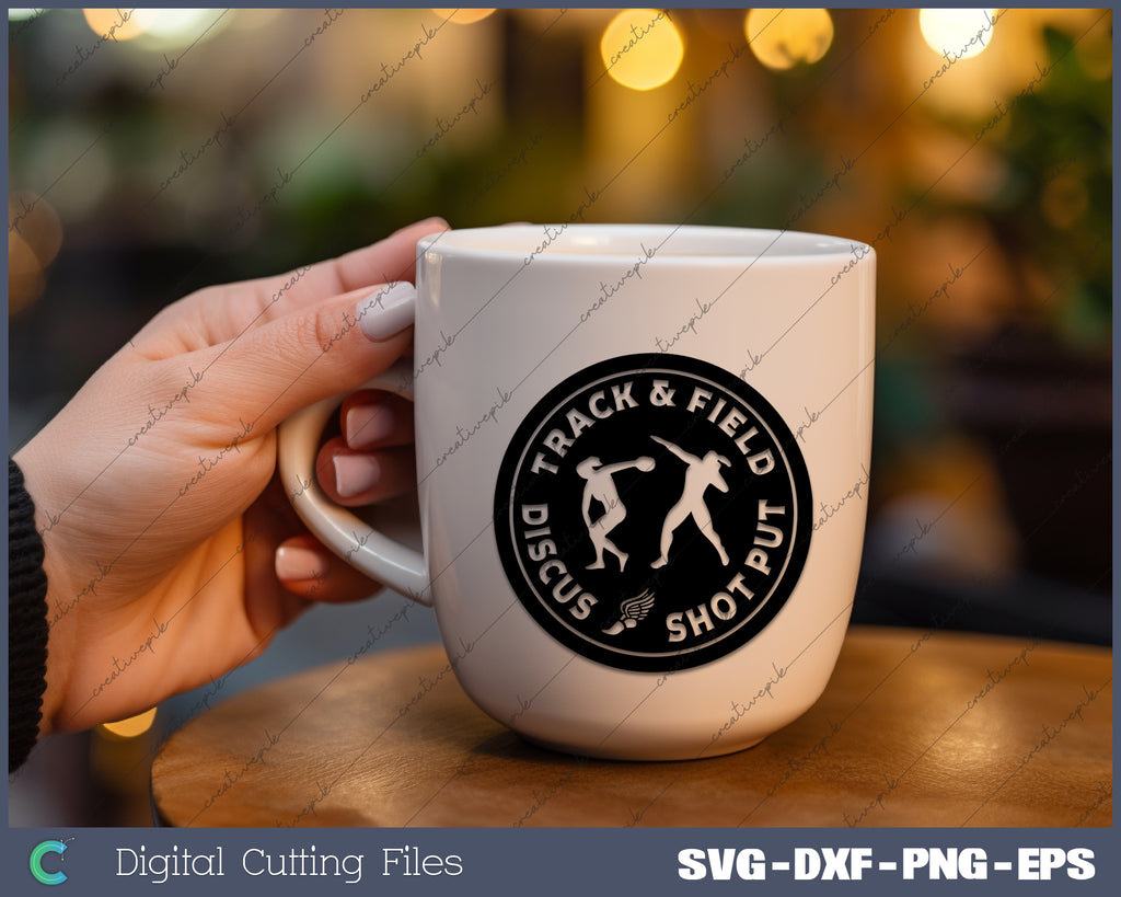 Track & Field Shot Put and Discus SVG PNG Cutting Printable Files ...