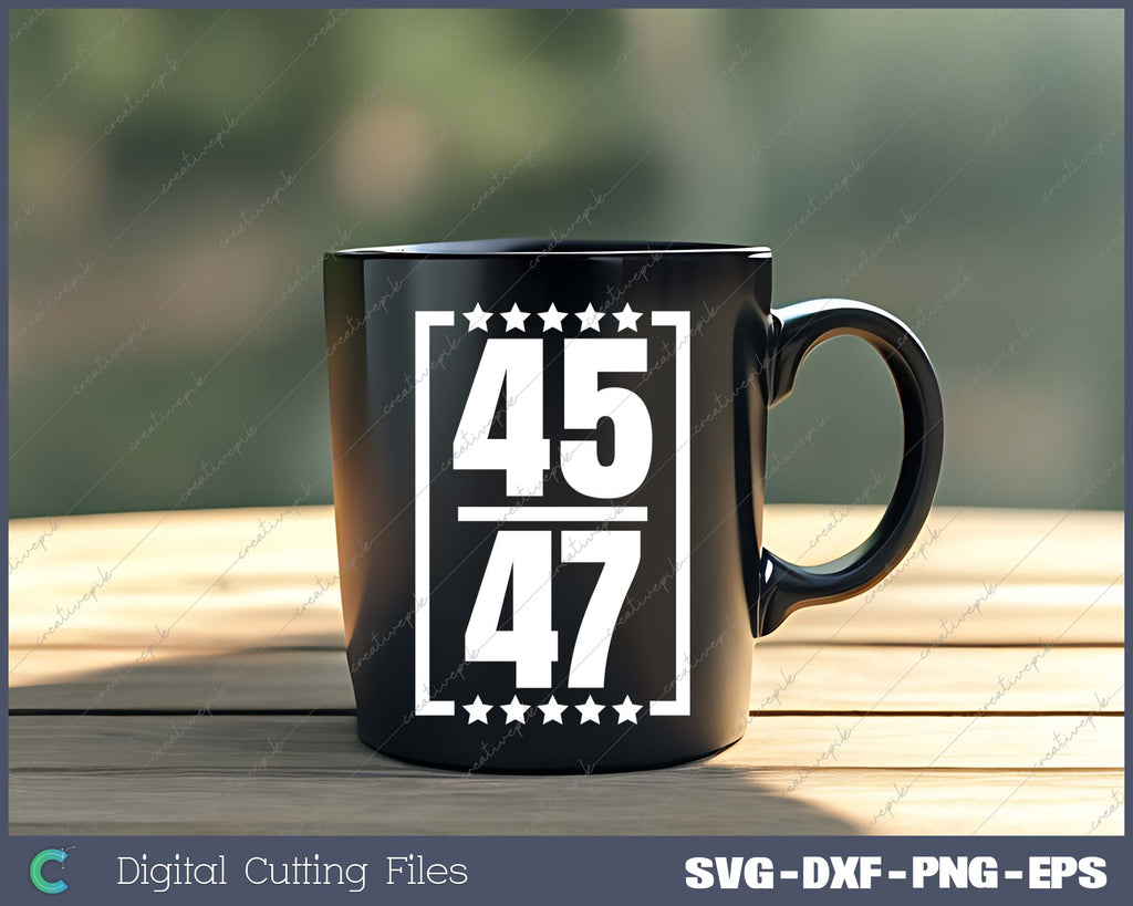 Trump 45 47 Bold 2025 Decal, Trump SVG PNG Cutting Files – creativepik
