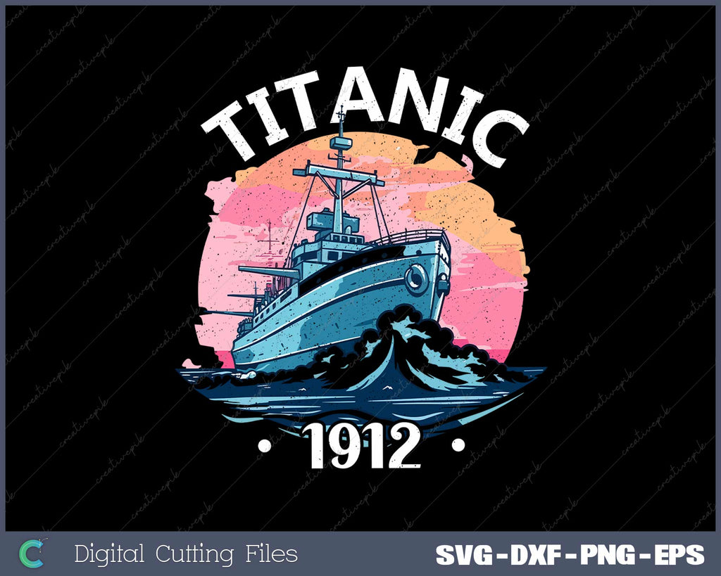 Vintage RMS Titanic SVG PNG Cutting Printable Files – creativepik