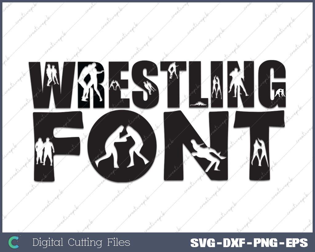 This Wrestling Font Wrestling SVG PNG Printable Files – creativepik