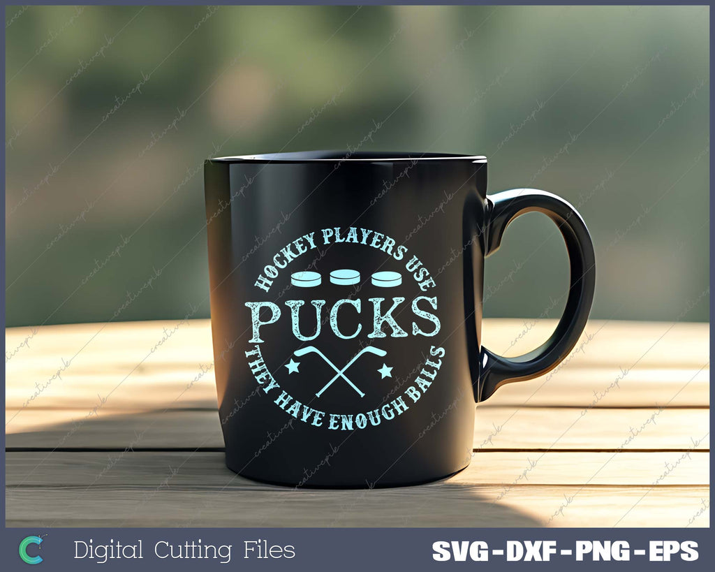 Hockey Players Use Pucks SVG PNG Cutting Printable Files – creativepik