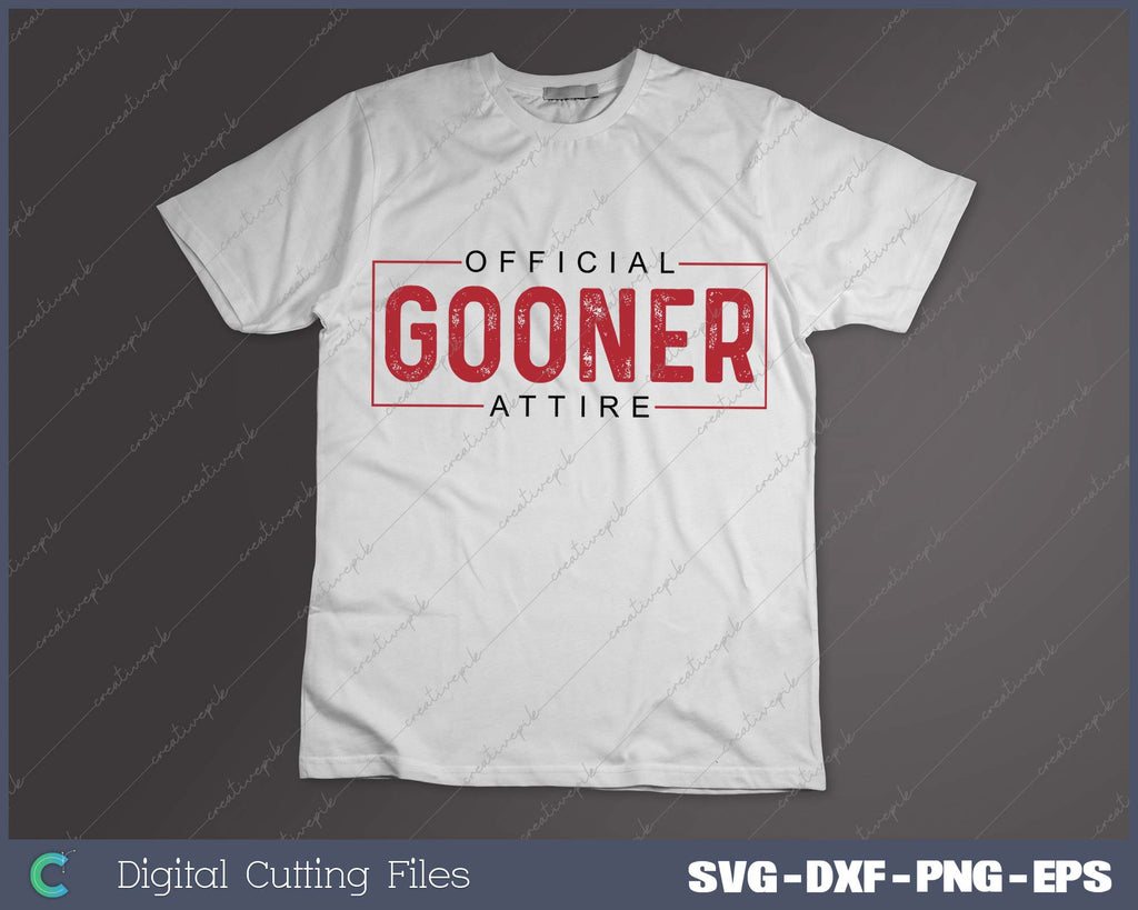 Official Gooner Attire SVG PNG Cutting Printable Files – creativepik