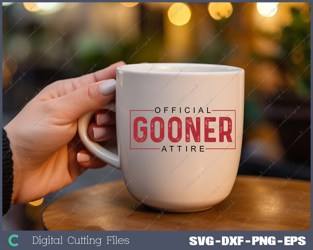Official Gooner Attire SVG PNG Cutting Printable Files – creativepik